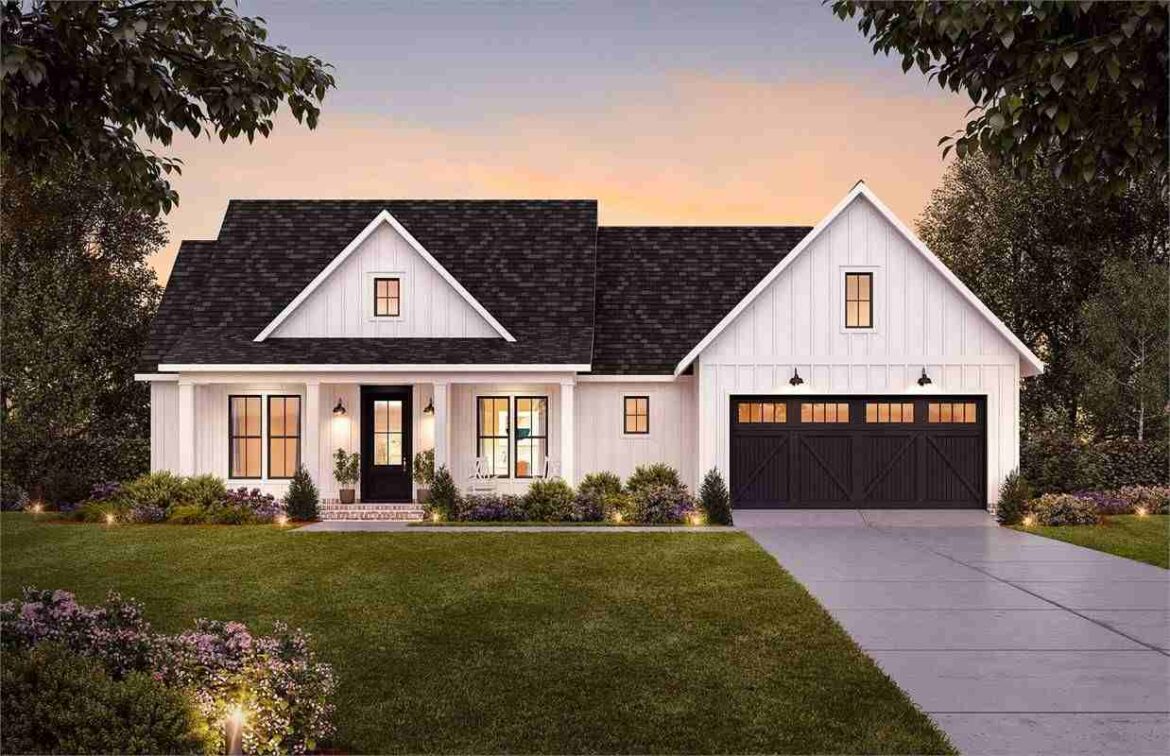 24 Ideas How a White House with Black Windows Creates a Timeless ...