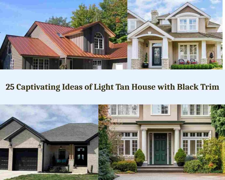 25 Captivating Ideas of Light Tan House with Black Trim - Tangy House