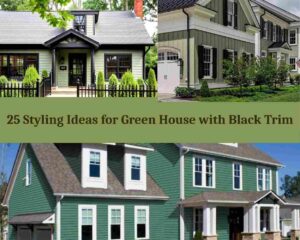 25 Styling Ideas for Green House with Black Trim - Tangy House