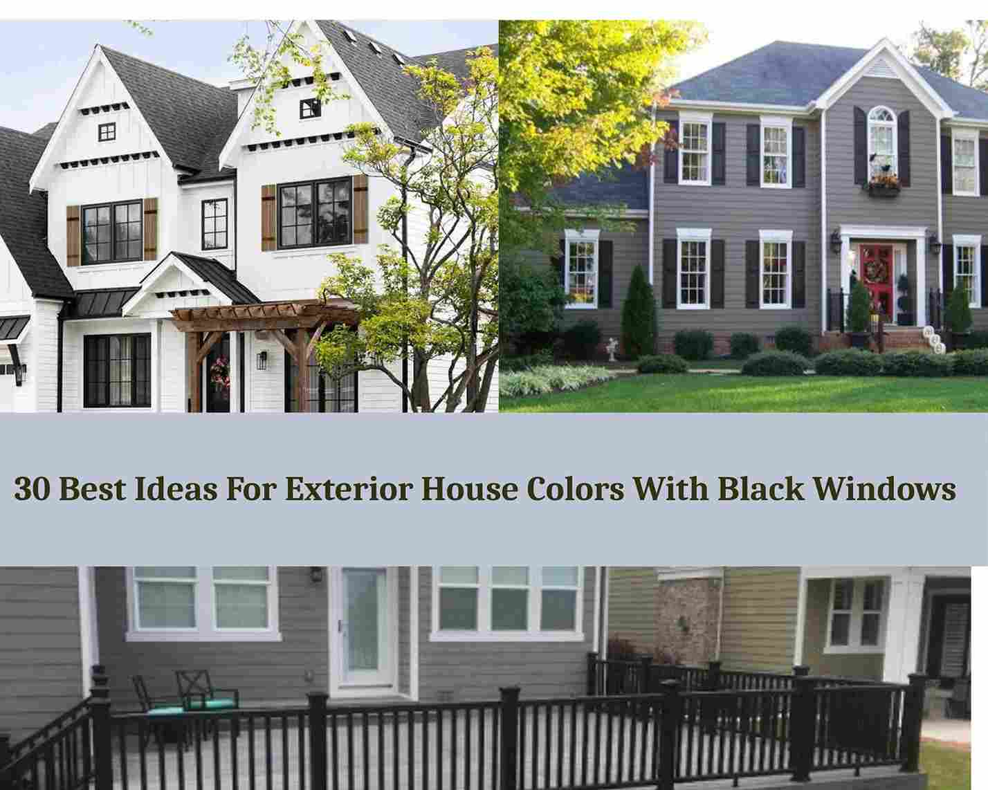 30 Best Ideas For Exterior House Colors With Black Windows - Tangy House