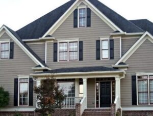 25 Classic Ideas for Tan House with Black Trim - Tangy House