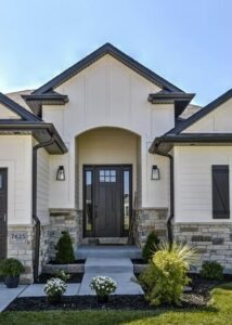 25 Classic Ideas for Tan House with Black Trim - Tangy House