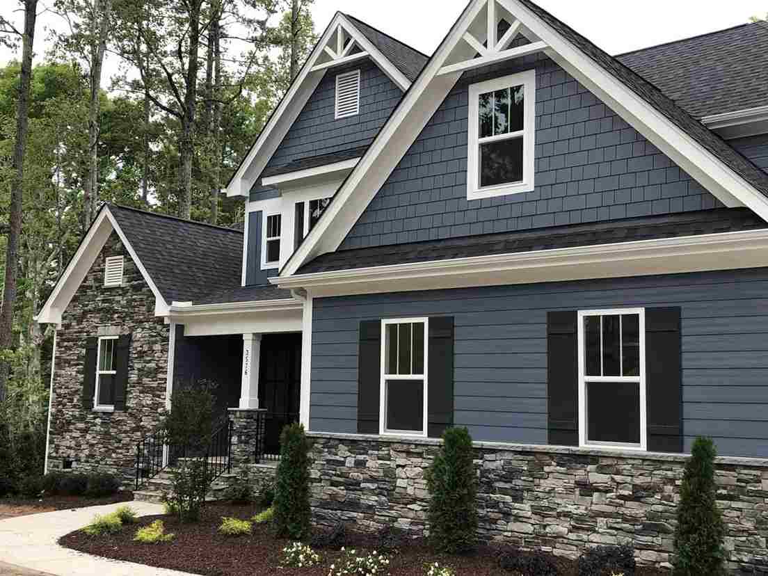 22 Classic Ideas of Dark Blue House with Black Trim - Tangy House