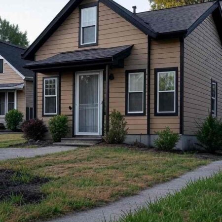 25 Captivating Ideas of Light Tan House with Black Trim - Tangy House
