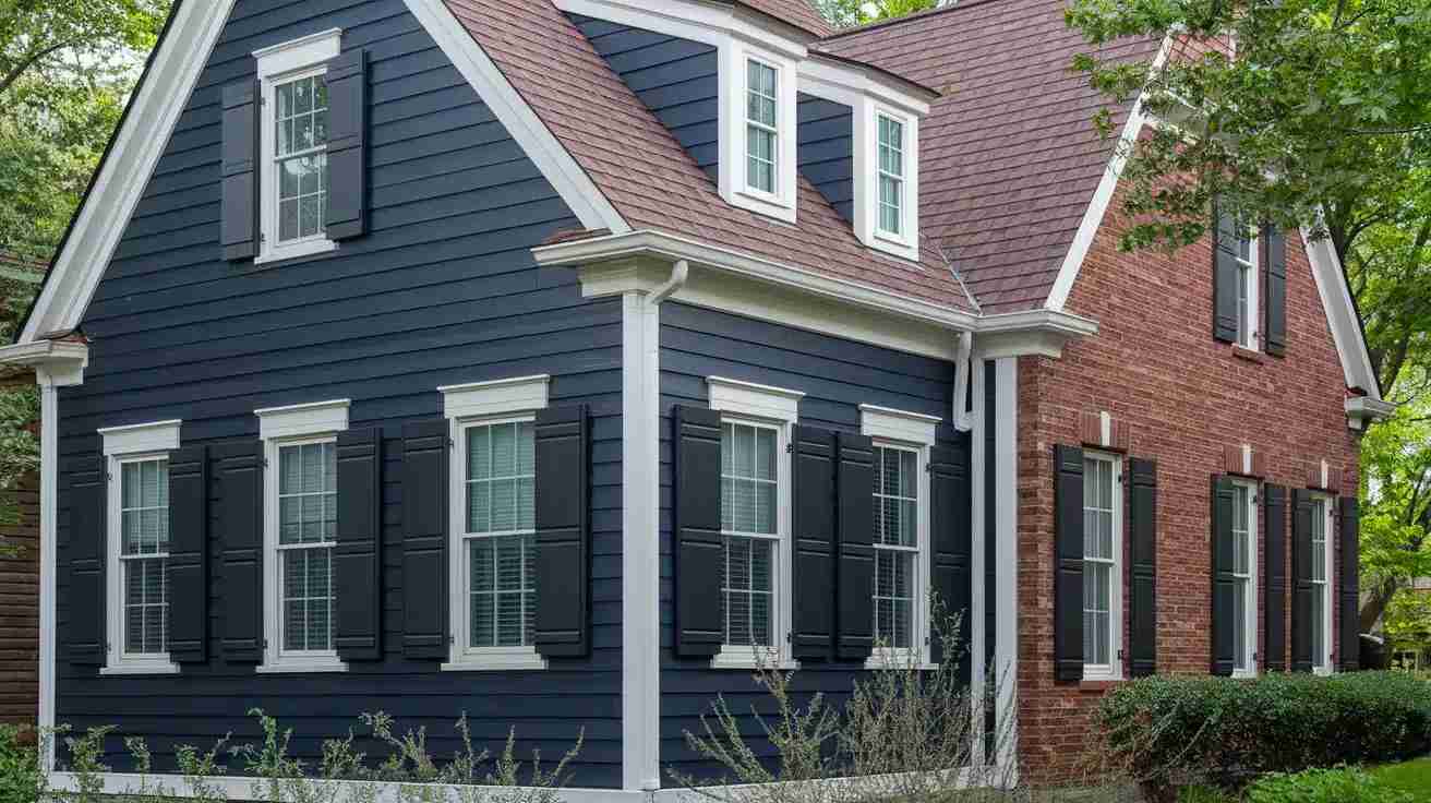 22 Classic Ideas of Dark Blue House with Black Trim - Tangy House