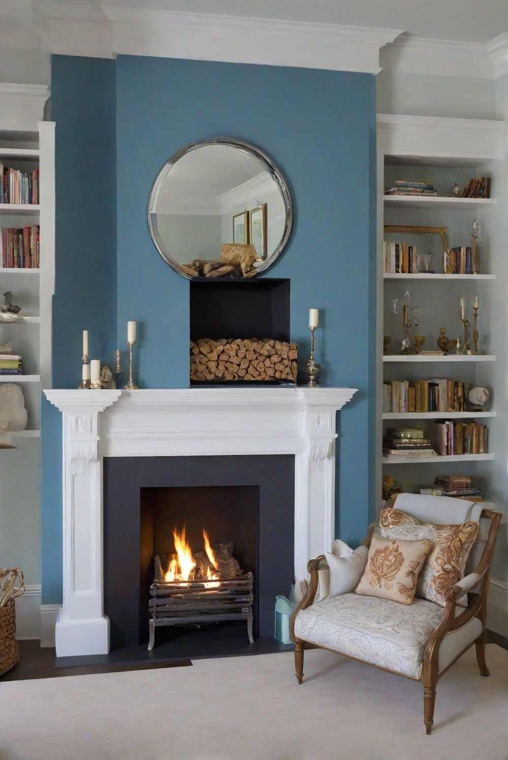 22 Minimal Ideas For Blue And White Living Room - Tangy House