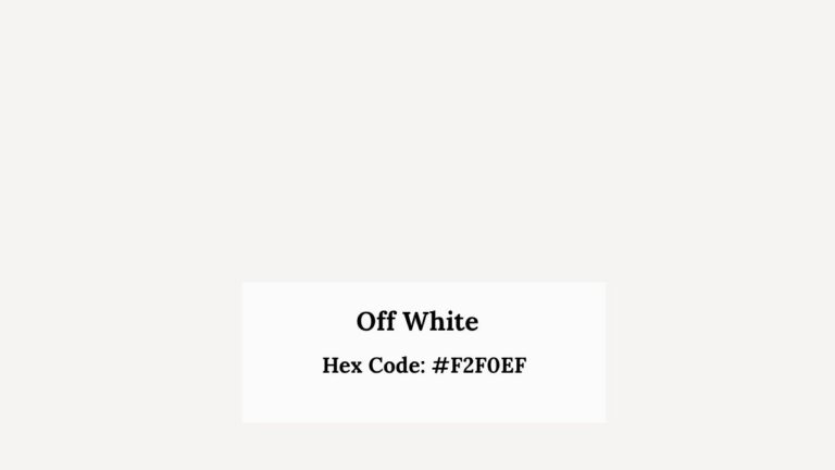 Colors That Go With Off White : Briefly Explained - Tangy House