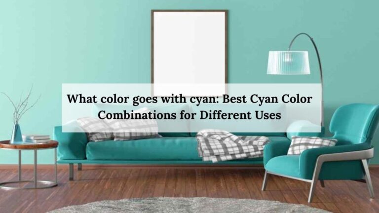 What Color Goes With Cyan: Best Color Combinations With Styling ...